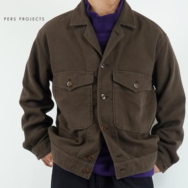 PERS PROJECTS/パースプロジェクトNO.24FW-16091HREINN BLOUSON/フレインブルゾンPRICE　25,960円【素材】コットン100%【生産国】日本製【サイズ】２：肩幅50.5cm　身幅59.5cm　着丈6...