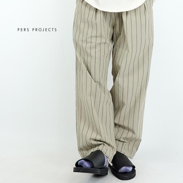 PERS PROJECTS/パースプロジェクトNO.24SP-23031STMASON EZ TROUSER "STRIPE"/メイソンイージートラウザーストライプ販売価格 25,960円(税込)【素材】コットン95%、リネン3%、レーヨン...