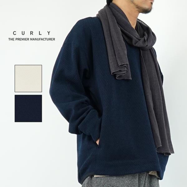 CURLY/カーリーNO.253-331013MOLLE YARN TWILL KNIT P/O/モールヤーンツイルニットプルオーバーPRICE 19,800円(税込)【素材】ポリエステル100%（リサイクル原料51%含有）【生産国】日本製...