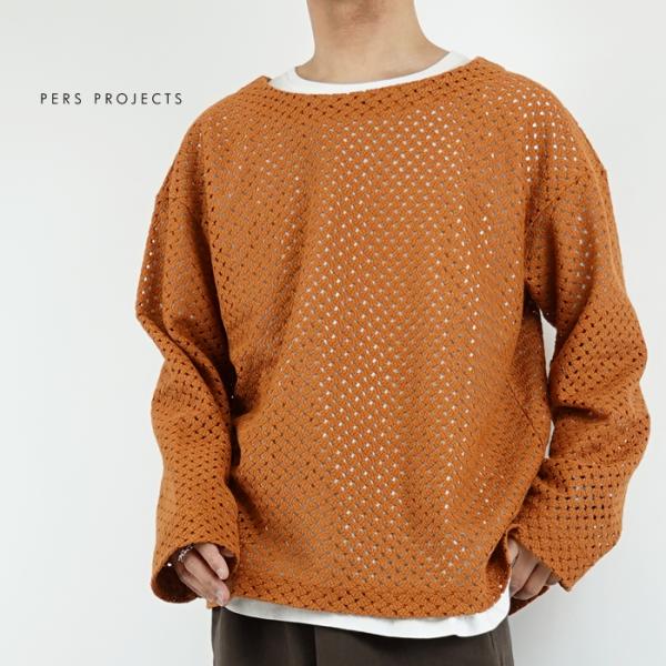 PERS PROJECTS/パースプロジェクトNO.25SP-15021ARON KNIT/アロンニットPRICE 19,690円(税込)【素材】コットン90%、ポリエステル10%【生産国】日本製【サイズ】１：肩幅60.5cm　身幅61cm...