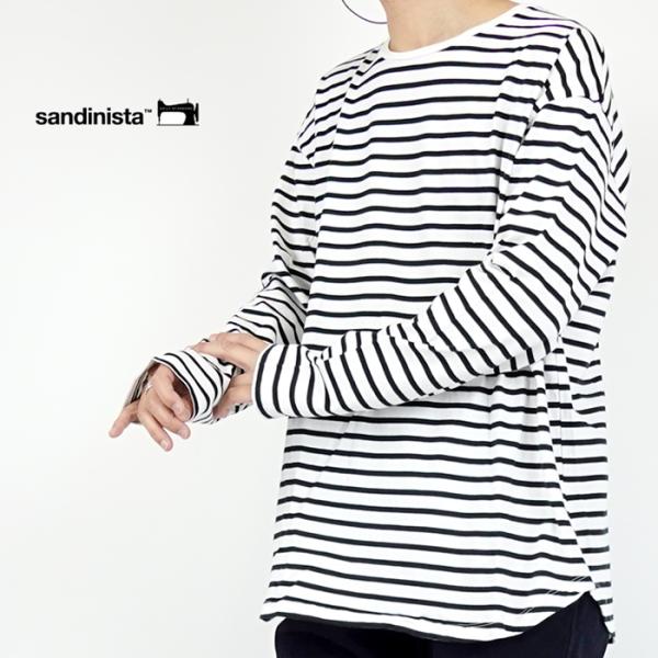 SANDINISTA（サンディニスタ）NO.AW21-05-OWCadet Easy Fit Round Border L-S Tee（イージーフィットラウンドボーダーT）PRICE　8,800円(税込)【素材】コットン100%【生産国】日...