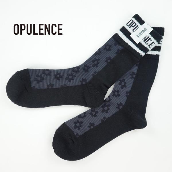 OPULENCE/オーピュレンスNO.OPKNT241003Flower Jacquard Socks/フラワージャガードソックスPRICE 3,300円(税込)【素材】綿 70％ / ナイロン 20％ / ポリエステル 9％ / ポリウレ...