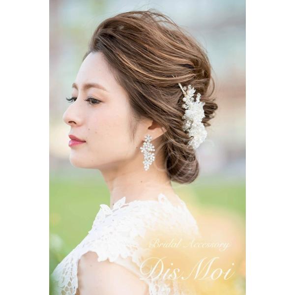 Bridal Accessories Dis Moiブライダル アクセサリーズ ディモアジルコニアピアス/イヤリング ≪ZPE-18≫ジルコニアストーンを使用したピアス/イヤリングです。透明度の高いジルコニアは光を浴びてキラキラと輝き、遠目...