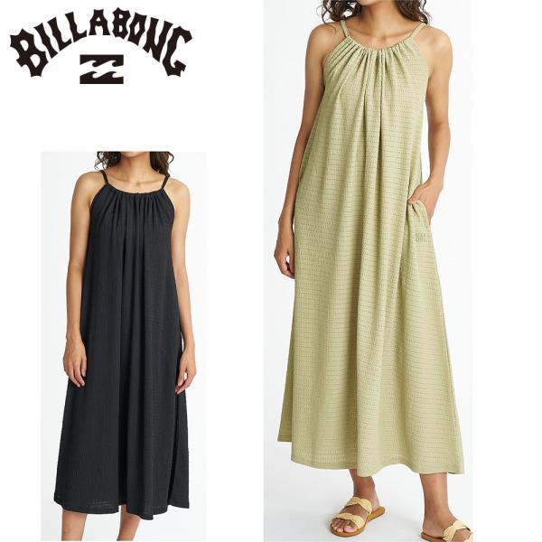 【ブランド】Billabong ビラボン【商品名】POLY SHIRRING ONEPIECE DRESS【品番】BG01C352【商品詳細】くしゅくしゅとした凹凸感が特徴のシャーリングジャガード素材を使用したロング丈のキャミソールワンピー...