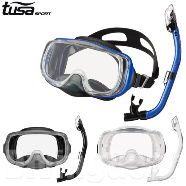 スノーケリング用品の人気メーカー「TUSA Sport (ツサスポーツ)」のマスク＆スノーケルの大人向けシュノーケリングセット！柔らかく匂いも少ないシリコンをマスクスカートやマスクストラップ、スノーケルマウスピースに採用！また、マスクには鼻...