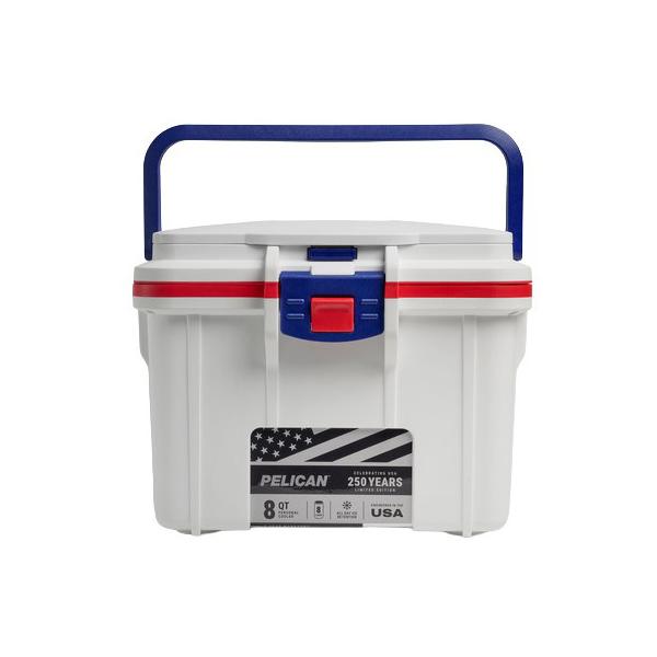 サイズ内寸：27.4 x 16.3 x 19.1 cm外寸：34 x 24 x 26.7 cm容量：8.00QT (7.57L)重量 ：2.3 kg一日中保冷6〜8缶収納可能取り外し可能な一体型アイスパック取り外し可能なインナートレイ蓋の内...