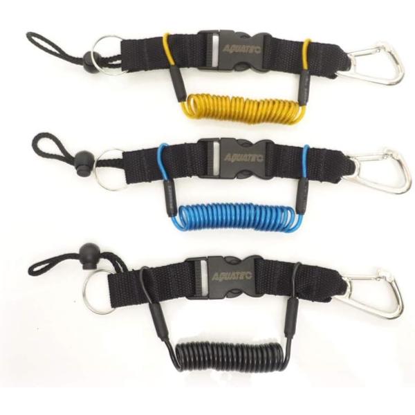 カラー：イエロー、ブラック、ブルー長さ:：25cm〜120cmコイル幅:2cm