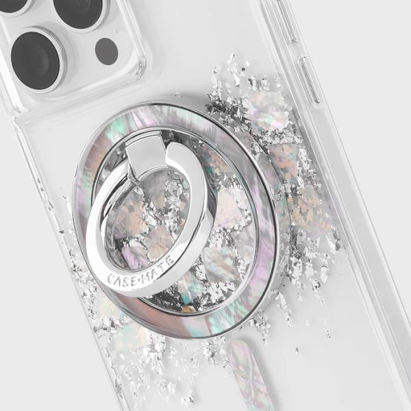 Mother of Pearl（マザーオブパール）は、貝殻のような優しい光沢と洗練されたデザインが魅力のMagSafe対応マグネット式リングスタンドです。MagSafe対応iPhoneにマグネットで簡単に装着でき、落下防止・スタンド機能・装...