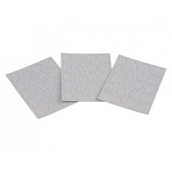 ■特徴 1シートに4種類(丸、三角、四角、台形)形状があります。  ■用途 ペンサンダー用に。  ■仕様 各1シートに4種類の形状（丸、三角、四角、台形）が各5枚入   【入数】 1点 28822