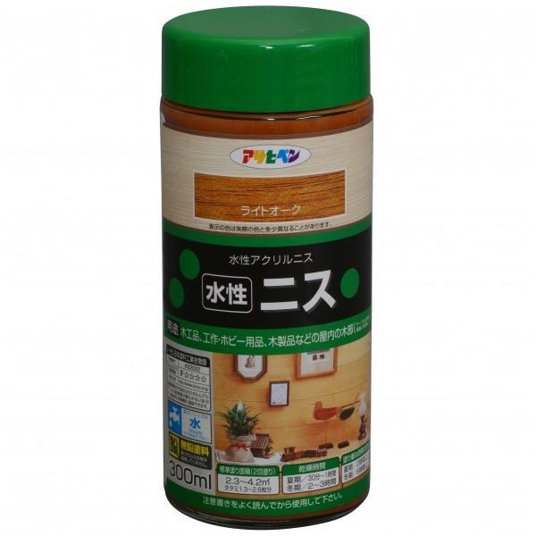 ●特徴: 着色とニス塗りが同時にでき木目を生かした美しいツヤに仕上がります。 水性塗料なので塗りやすく用具の後始末も水でできます。 やわらかい山羊毛と化繊混毛のアサヒペンPC上級ニス・ステイン用ハケが適しています。 ●用途: 木工品.工作ホ...