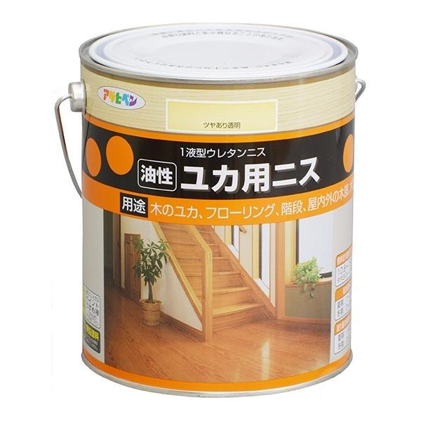 ●特徴: 耐久性に優れ、ワックスがけは不要です。 湯水のこぼれや摩擦・衝撃に強いので 床を腐食・損傷・汚れから守ります。 すべりにくいので廊下・階段にも適しています。 やわらかい山羊毛と化繊混毛のアサヒペンPC上級ニス・ステイン用ハケが適し...