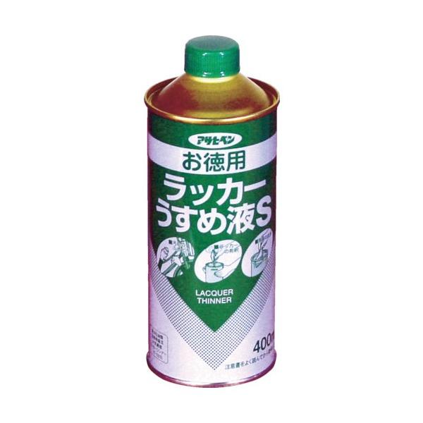 ■特徴 ラッカー系塗料のうすめ液です。  ■用途 ラッカー系塗料をうすめたり、用具の洗浄。  ■注意点 【保管上の注意】直射日光のあたるところ、自動車内などの温度の高くなるところ、容器がさびやすいことろには置かないでください。   【容量】...