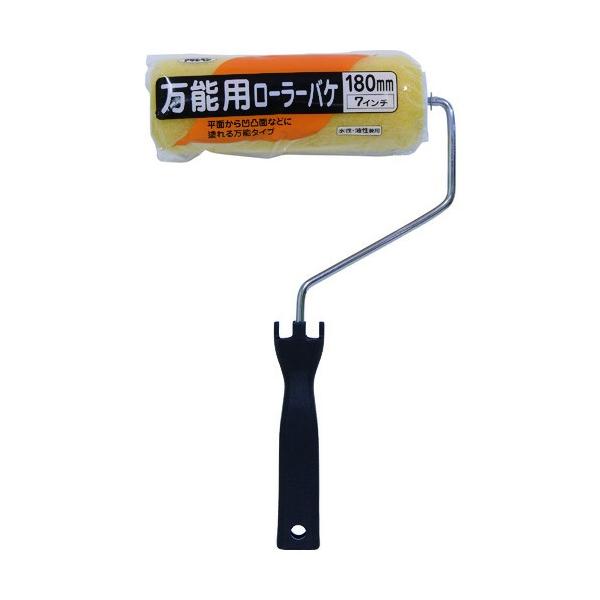 ●特徴: 毛丈は中毛で平面から多少の凹凸面などに塗れる万能タイプ。 塗料の含みに優れ、広い面の塗装に最適。 ●用途: 水性塗料・油性塗料 ●使用/施工面積: ●ローラーバケのサイズ:レギュラーローラー ●材質/成分:ローラー:ポリエステル繊...