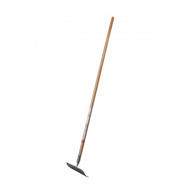 ●全長(mm):1610 ●頭部高さ(mm):100 ●頭部先幅(mm):270 ●重量(kg):1.1 ●材質(柄部):天然木 ●材質(頭部):ステンレス ガーデンレーキ 芝生レーキ  【入数】 1個 072708