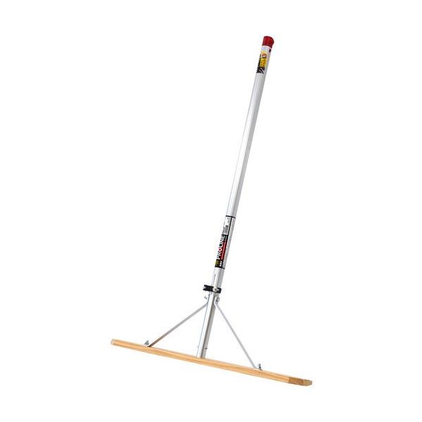 ■特徴 無段階伸縮式でさまざまな現場環境に対応します  ■用途 道路工事、グラウンドのならし作業  ■仕様 伸縮式アルミパイプ柄  ■材質 頭部:天然木、柄:アルミ   【入数】 1丁 071541