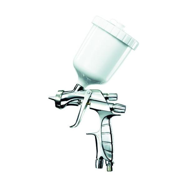 ■特徴 キャップの新規開発により、薄膜な完全フラットパターンを実現しました。 中高パターンや厚塗りによって起こるメタリック・パール塗装時のムラやハイソリッドクリヤー使用時のワキやピンホールを軽減します。  ■用途 自動車補修に。  ■仕様 ...