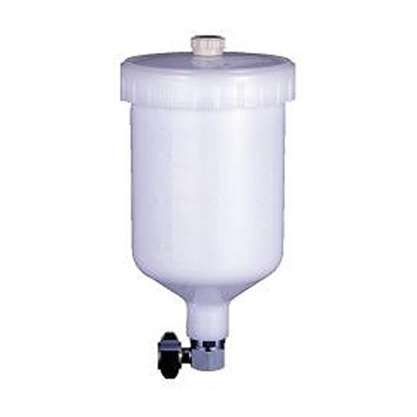 少量塗装やタッチアップに最適な400mlと600mlをラインナップしています。 取付可能な主なスプレーガンは、WIDER2、W-200、W-77、となります。 【簡易仕様】 ・材質:樹脂 ・内容量:600ml ・質量:227g ・取付ネジ:...