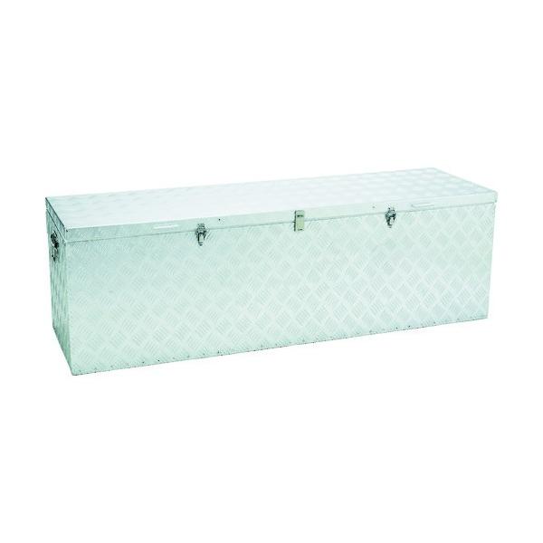 丈夫で万能なアルミボックス。 南京錠取付金具。 (南京錠は別途お買い求めください。 ) 軒先やお庭での収納ボックスとしてだけでなく、作業用トラックにも積載可能です。 (一部積載できない車種もございます。 ご購入前に必ず寸法を御確認ください。...