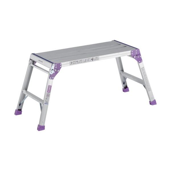 軽量でコンパクトな折りたたみ式足場台。 軽量で扱いやすく持ち運びも簡単です。 下を見なくても台の端を足裏で感知することができる 安全機能「足裏感知板」により、転落を未然に防止することができます。 ○天板高さ(m):0.55 ○設置寸法 幅(...