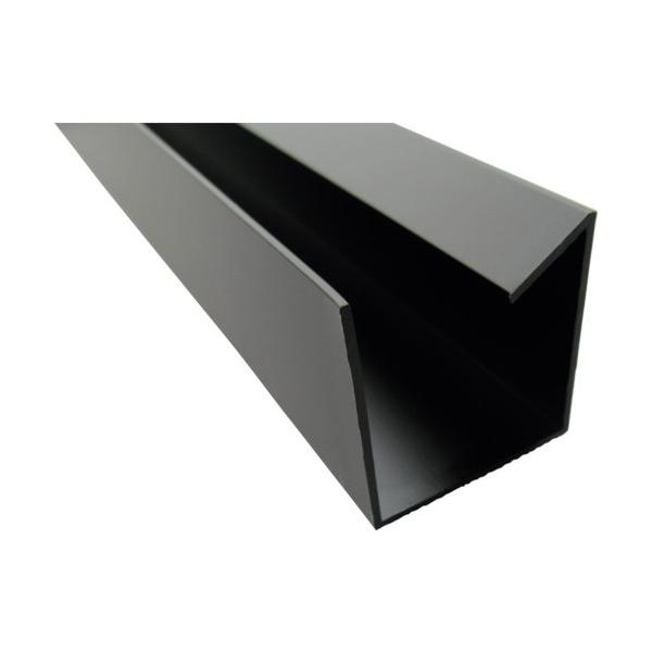 商品画像はイメージ画像です。実際とは異なる場合がございます。 ■用途 建築資材 波板 見栄えを良くします。 首下19mmワンタッチフックを使用します。  ■仕様 S6063S B1アルマイト ブラック色 長さ3.65M 幅30mm 高さ30...