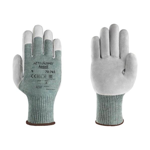 ■特徴 手のひら部を革でコーティングしており、油の付着したものに対しても高いグリップ力を発揮し、摩耗にも強くなっています。 ケブラー［［Ｒ下］］繊維を使用しており、切創や突き刺しに高い耐性を持ちます。  ■用途 プレス作業。 重量物や油の付...