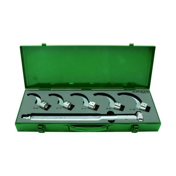 ■特徴 ナットのサイズに応じて引掛スパナヘッドを交換して使用できます。  ■用途 トルクレンチに接続して、丸ナットおよび軸受用ナットの締め付け作業に使用。  ■材質 特殊鋼(スパナヘッド) ●トルク調整範囲(N・m):40〜180 ●最小目...