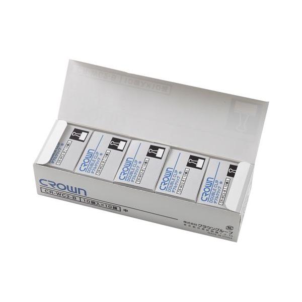 ●規格:中 ●クリップ幅:25mm ●綴じ枚数:約80枚 ●入数:1箱(100個入)   【入数】 1 CRWC2X10B