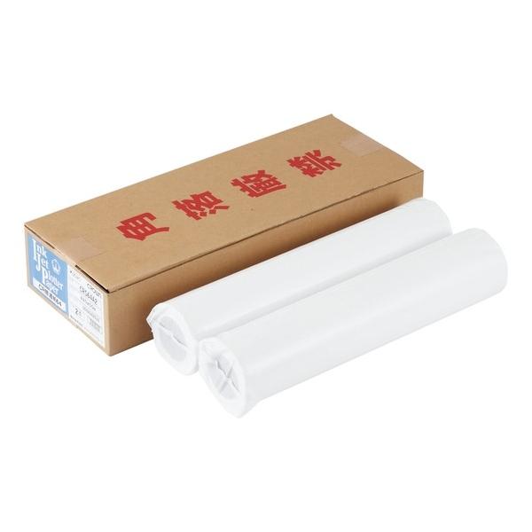 【仕様】 ●サイズ:幅420mm×長50m ●坪量:64g/m2 ●紙管内径寸法:2インチ(50．8mm)  仕上がりくっきり。 にじみが少ない普通紙タイプ。 細い線画も鮮明に印字できます。   【入数】 1箱 CRS64A2