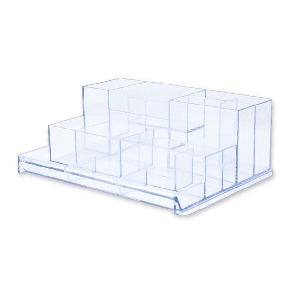 デスク周りを綺麗に整理整頓できるマルチデスクオーガナイザーです。 レタートレー縦型に重ねて使用することができます。   【サイズ】 255x204x97mm 【カラー】 クリア 【入数】 1個 SDO2500