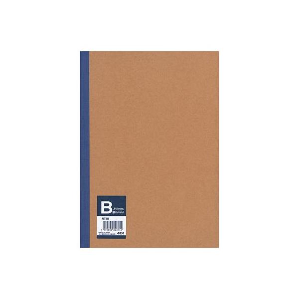 表も裏もシンプルなクラフト表紙です。 製本方法や罫内容から選べる豊富なバリエーション。 罫 B罫（6mm）×34行 止罫 サイズ セミB5 枚数 26枚 綴じ 糸綴じ 適用学年 中学生、高校生   【サイズ】 179×252mm 【入数】 ...