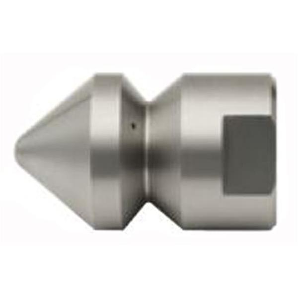 商品画像はイメージ画像です。実際とは異なる場合がございます。 ■特徴 先端が尖っており、詰まりに強い形状です。　 前方にも水が噴射します。  ■用途 高圧洗浄機の3/8　洗管ホース用ノズル。 ●大きさ(mm):φ24.0×40.0 ●適応洗...