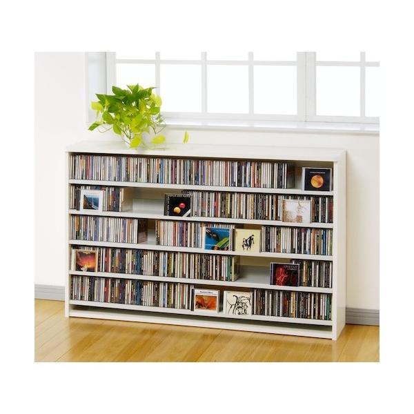 ■特徴 ●CDを飾りながら大量収納。 ●CDを最大で695枚収納できます。（全段CD収納時） ●組立時の設定により、CDだけでなくDVDも収納できます。 ●窓をふさがずにおけるロータイプ。  ■仕様 ●カラー：ホワイト ●サイズ：幅139....