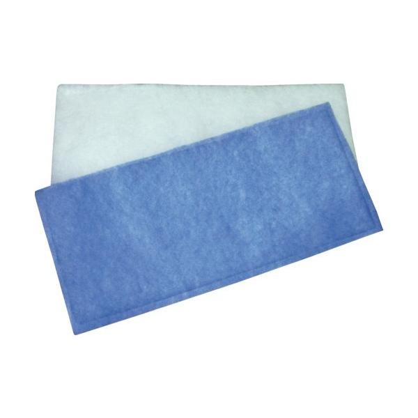 【用途】 MX3430専用フィルター。  【特長】 塗装ブース用の替えフィルターです。 青色(粗目)と白色(細目)の2枚入りです。   【入数】 2枚 MX3431