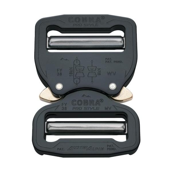 ■特徴 プロスペックの強力なバックルです。 ワンタッチでロックでき、ワンタッチで解除できます。 過酷な環境下でも性能を発揮できます。  ■用途 ハーネスなどの締め付け用。  ■仕様 欧州規格(EN358)取得 破断荷重：9kN  ■材質 本...