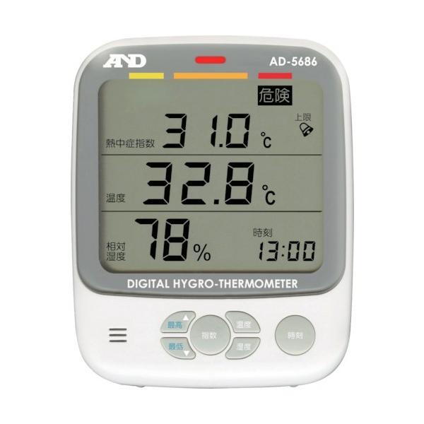 ■特徴 乾燥指数(絶対湿度）/熱中症指数(WBGT)、温度、湿度が一覧表示できます。 暑熱環境(熱中症)の危険ランクを4段階表示、季節性インフルエンザの危険ランクを2段階で文字表示します。 乾燥指数モード：乾燥指数の自動下限アラーム(アラー...