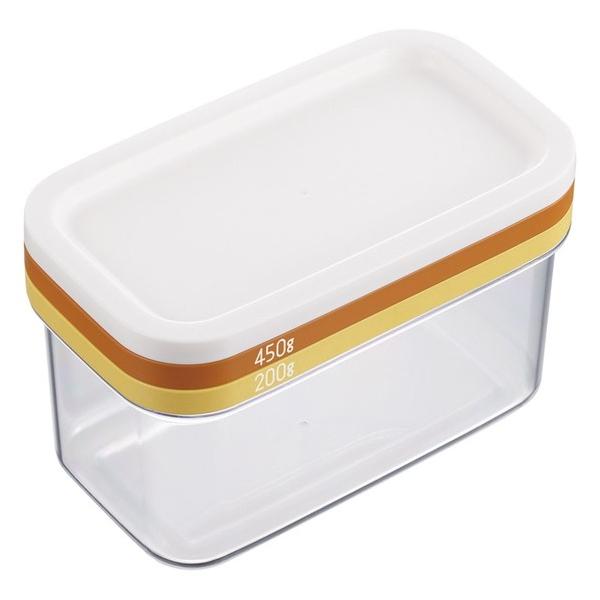 商品画像はイメージ画像です。実際とは異なる場合がございます。 【特長】 バターカッティングケースは、大きなバターもギュッとひと押しで、使いやすいうす切りにできるバターカッティングケースです。 業務用ポンドバター450gを約10gのうす切りに...