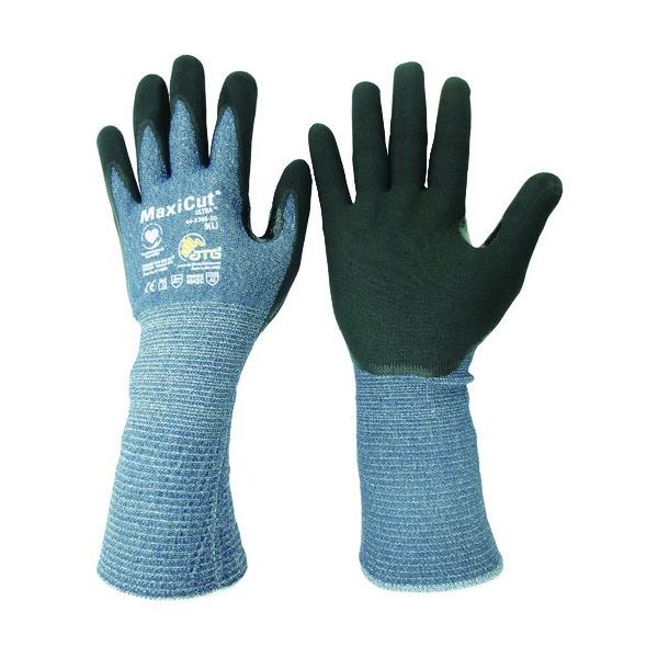 ■特徴 特許取得のマイクロ発泡ニトリルコーティングは熱とムレを360°全方向から放出して、手の温度を最適に保ち生産性の高い作業が行えます。 マキシカット・ウルトラは、従来のマキシカットの耐切創性に薄さ・快適性・耐久性をさらに高めた耐切創手袋...