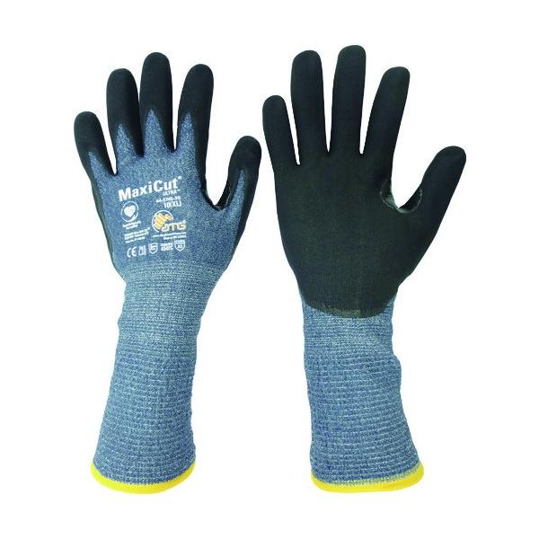 ■特徴 特許取得のマイクロ発泡ニトリルコーティングは熱とムレを360°全方向から放出して、手の温度を最適に保ち生産性の高い作業が行えます。 マキシカット・ウルトラは、従来のマキシカットの耐切創性に薄さ・快適性・耐久性をさらに高めた耐切創手袋...
