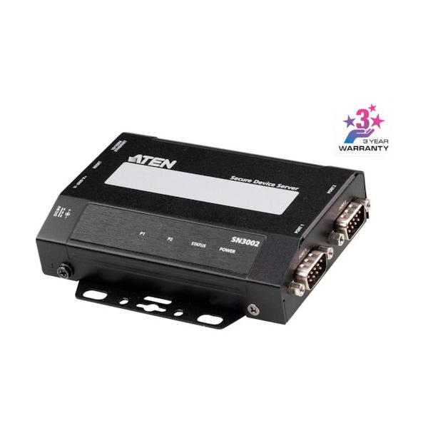 ■特徴 2ポートのセキュアな汎用RS-232Cシリアルデバイスサーバーです。 SCADA（Supervisory Control And Data Acquisition）システム向け組み込みに最適です。 Ethernet経由で給電可能なP...