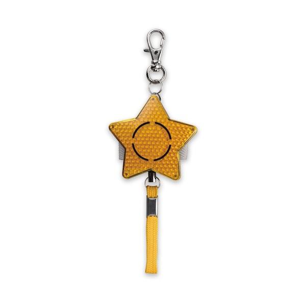 ■特徴 夜も安心な、車のライトに反射する防犯ブザーです。 ランドセルに付けてもぶらぶらしないベルトつき。 引き抜けるピンプラグ採用。  ■仕様 全国防犯協会連合会推奨商品。  ■付属品 コイン型リチウム電池1個（CR2032または同規格のも...