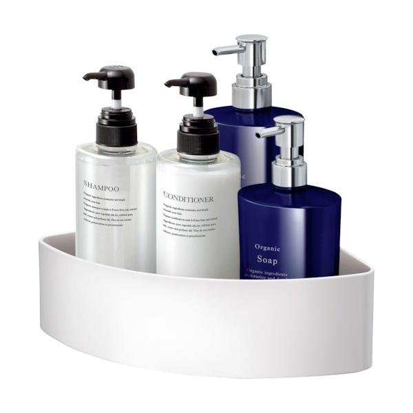 浴室の壁にピタッとくっつく、便利なコーナーラック！ マグネットで設置する浴室収納シリーズ「RAXE」。 浴用小物をすっきり収納できるコーナーラック。 サイズ(約)幅30.9×奥行23×高さ8.6cm 内寸(約)幅30×奥行20.5×高さ8c...