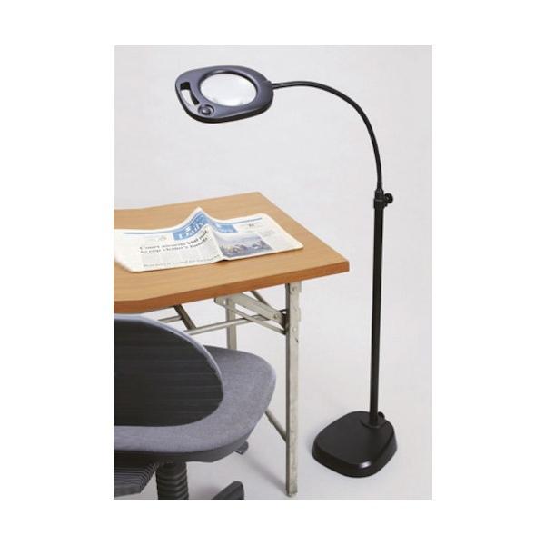 ■用途 材質:レンズ枠/ABS、アーム/スチール、レンズ/PMMA（アクリル） 光源:LED×20個 電源:ACアダプター（付属）または単2乾電池×4本（別売） アーム長:480mm  クリップ取り付け可能サイズ:板厚50mm 重量:2.7...