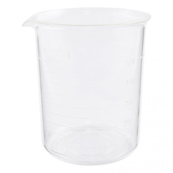 ●材質:TPX(R)(ポリメチルペンテン) ●耐熱温度:170℃ ●手なし ●容量:500mL ●口外径×口内径×胴径×高さ:φ98×φ92×φ89×120mm ●一目盛:50mL   【サイズ】 500ml 【入数】 1個 621904