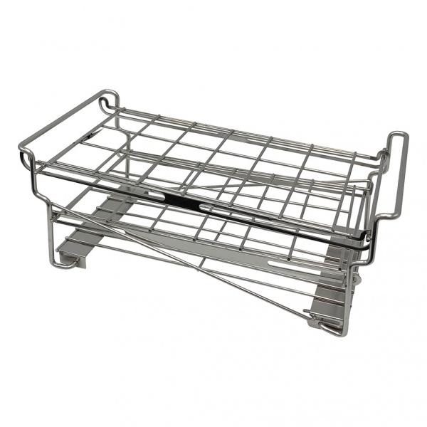 ●試験管立ての枠を引き上げるだけで組み立てが容易です。 ●組み立てと同時に固定フックが自動的に試験管立てを固定します。 ●独自の収納機構(特許出願中)によりワンタッチで収納できます。 ●材質:ステンレス(SUS304) ●本体サイズ:281...