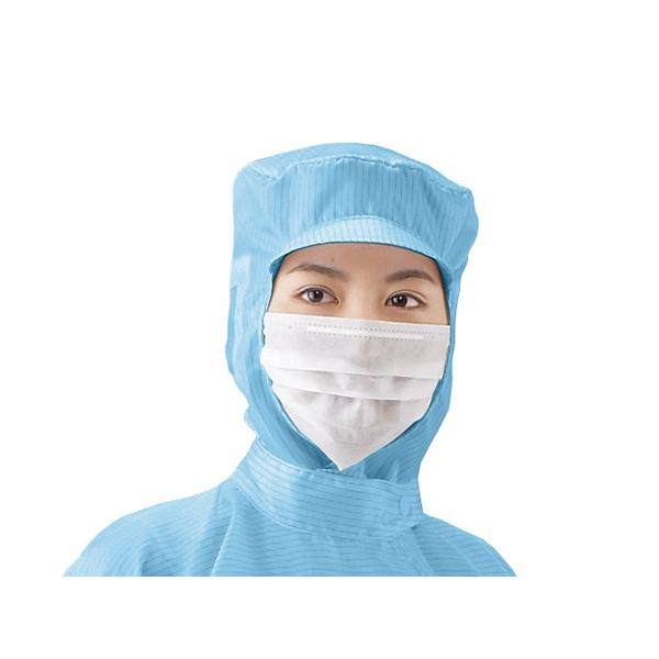 ●材質:導電糸入りポリエステル100％(ストライプ) ●表面抵抗率率:10^6〜^8Ω/□ ●ツバ付き ●クラス100対応 ●色:青 ●サイズ:S ●※マスクは別売です。 ●※クリーンルームで使用する際は、クリーンルームのクリーン度に合わせ...