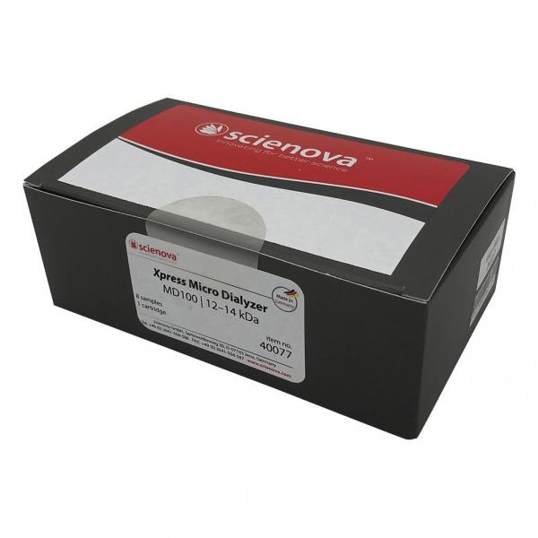 ●微量なサンプルで透析が可能です。 ●分画分子量(kDa):12〜14 ●サンプル容量(μL):10〜100 ●入数:1セット(8連×1本) ●XpressMicroDialyzer   【入数】 1 2605001