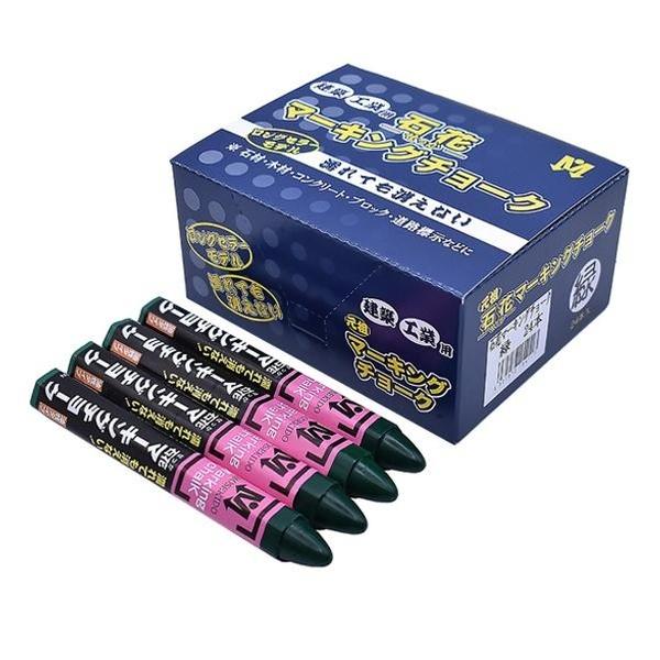 ■特長 マーキングチョークの決定版！ 折れにくく、濡れても消えない。 軸径20mmの極太チョーク。 力を入れて書きやすい 夏の暑さにも溶けにくい 油性顔料で耐光性・対候性に優れる。 ■用途 木材、アスファルト、コンクリート、ブロック材、鉄鋼...