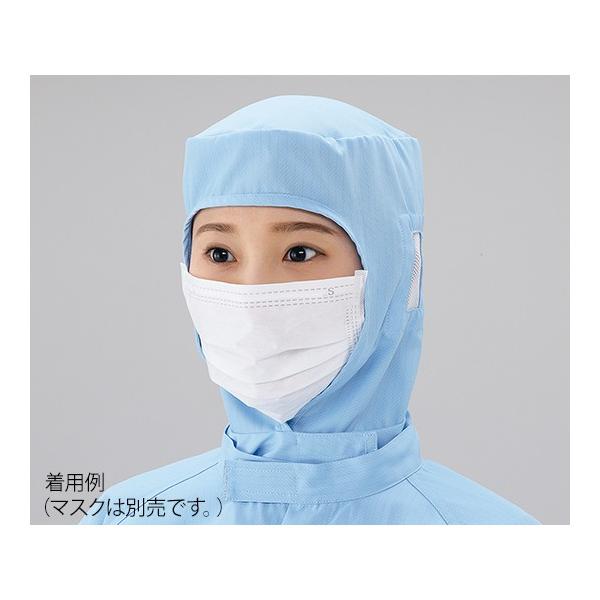 ●通気性に優れ、頭部のムレを軽減します。 ●材質:導電糸入りポリエステル100％(ストライプタイプ) ●クラス100対応   【サイズ】 M 【カラー】 青 【入数】 1枚 4106902