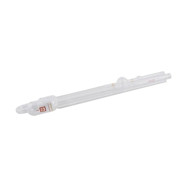 ●表面張力差異補正不要の動粘度計です。 ●ISO基準サイズ/粘度計定数(cSt/s):1/0.01 ●動粘度測定範囲(cSt):2〜10 ●材質:硼珪酸ガラス ●適合規格:ISO3105  【入数】 1個 632733100030