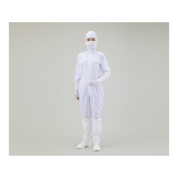 特徴: ●フード一体型のツナギ服です。 仕様: ●色:ホワイト ●サイズ:5L ●総丈(cm):192 ●バスト(cm):136 ●ウエスト(cm):96〜126 ●裄丈(cm):96 ●股下(cm):87 ●材質:導電糸入りポリエステル1...